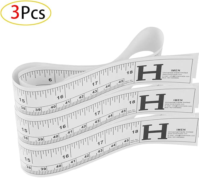 3 Pcs Clothing Ruler,Desktop Ruler,Sticker Scale,Countertop Sticky ...