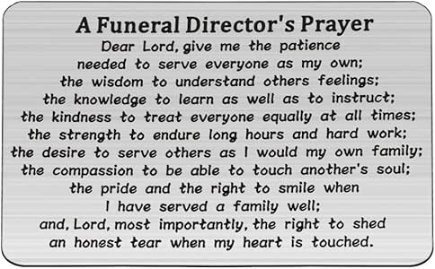 Amazon.com: CENWA Funeral Director Gift Mortuary Gift Funeral Director ...