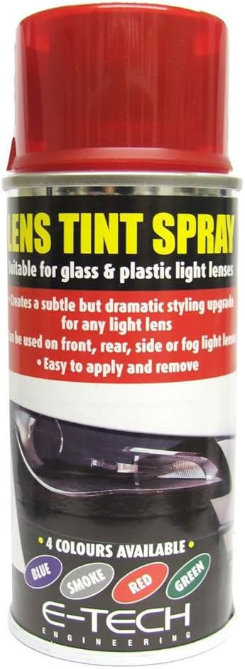 E-Tech Lens Tinting Spray Light Tint RED spray car lamps tail side ...