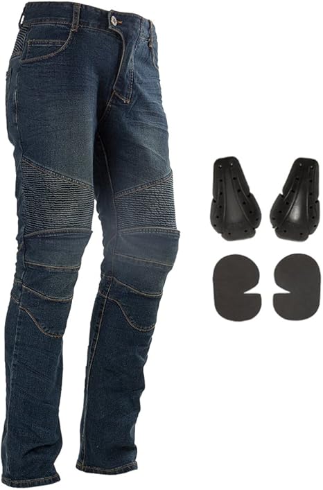 Men Motorcycle Riding Pants Motocross Off-Road Racing Kevlar Jeans ...