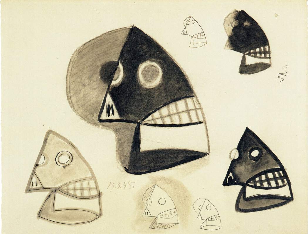 Pablo Picasso Skulls 19 03 1945 p6547 A0 Poster - Art Painting Decor ...