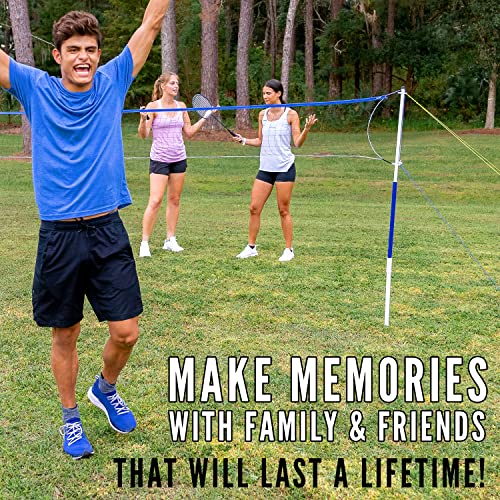 Franklin Sports Portable Badminton Set - Adult and Kids Badminton Net ...