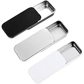 Amazon.com - Ouligay Metal Rectangular Empty Hinged Tins Tin Containers ...