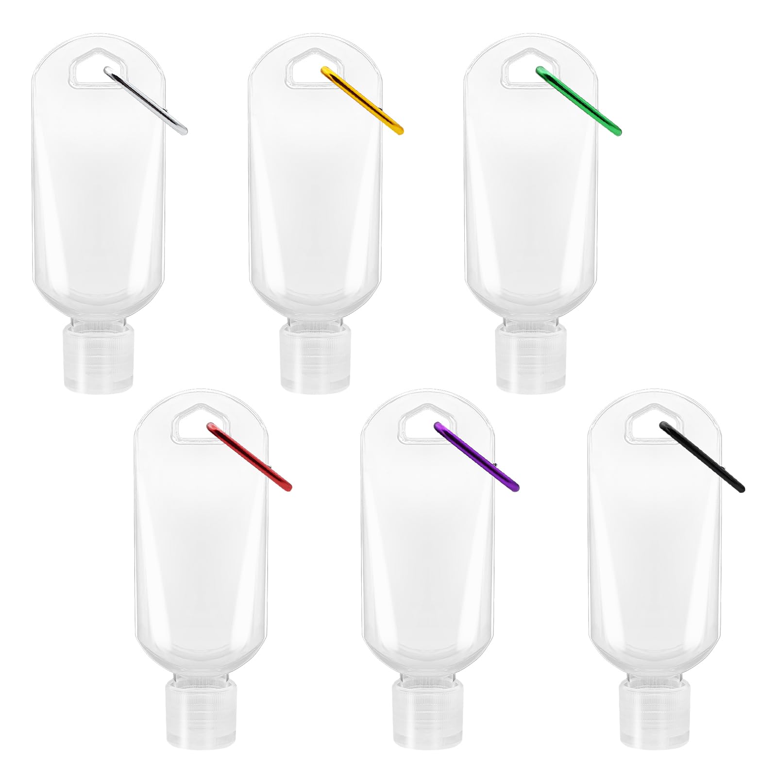 Ulbemoll 6 Pack Refillable Travel Plastic Bottles Containers, Hand ...