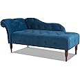 Amazon.com: Jennifer Taylor Home Samuel Tufted Roll Arm Chaise Lounge ...