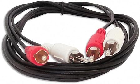 Your Cable Store 6 Foot RCA Audio Red / White Cable 2 Male To 2 Male ...