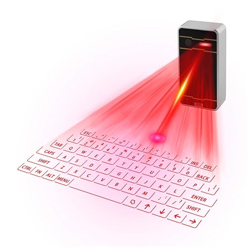 Virtual Keyboard, Mini Wireless Projection Bluetooth Virtual Keyboard ...