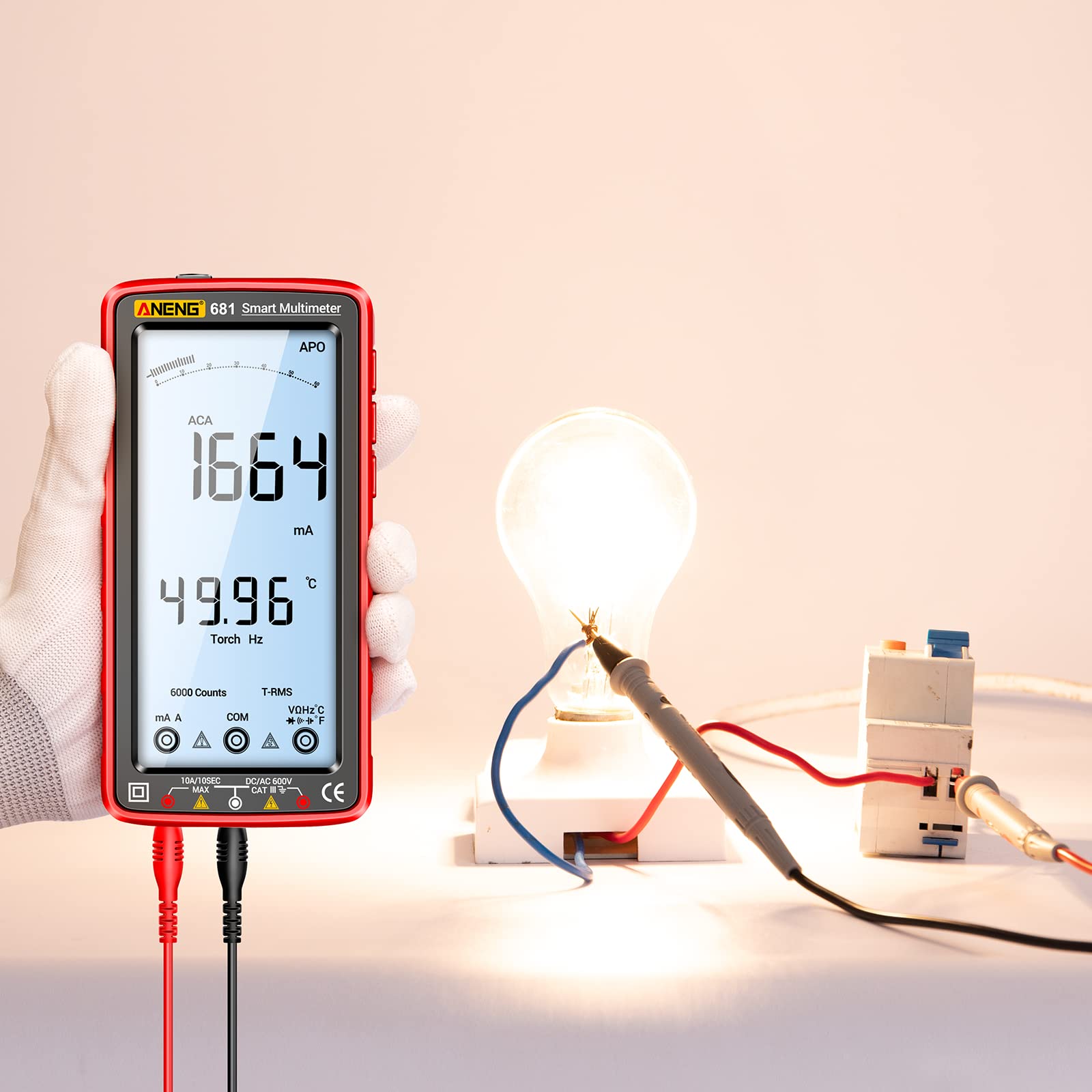 Mua Digital Multimeter Tester Auto-Ranging TRMS 6000 Counts Voltmeter ...