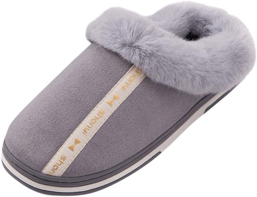 DAIFINEY Unisex tecknad varm fodrade tofflor vinter plysch bekväma ...