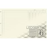 Amazon.com : BookFactory Ledger Pad/Large 10 Column Accounting Ledger ...