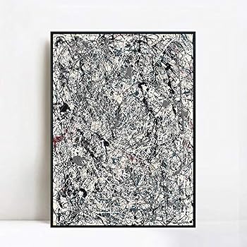 Amazon.com: (11x14) Jackson Pollock Number 14 Gray Art Print Poster ...