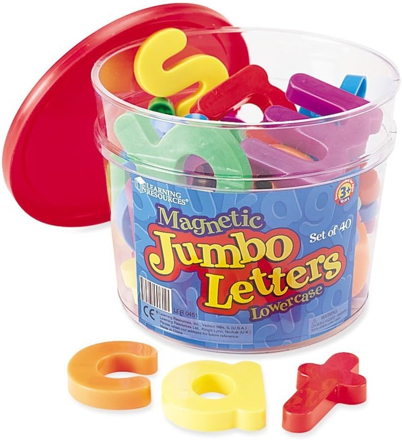 Learning Resources Jumbo Magnetic Lowercase Letters: Amazon.co.uk: Toys ...