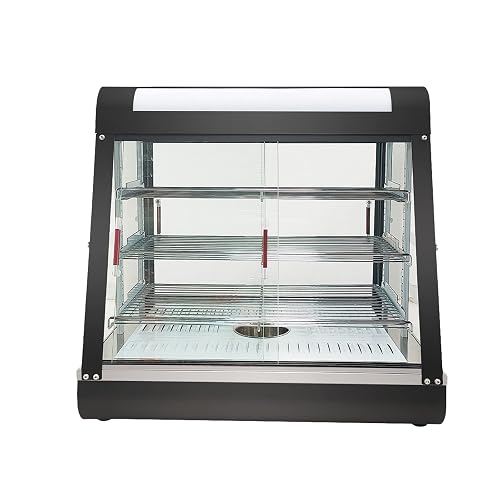Countertop 26" Food Warmer Display Case 3 Shelf Hot Warming Showcase ...