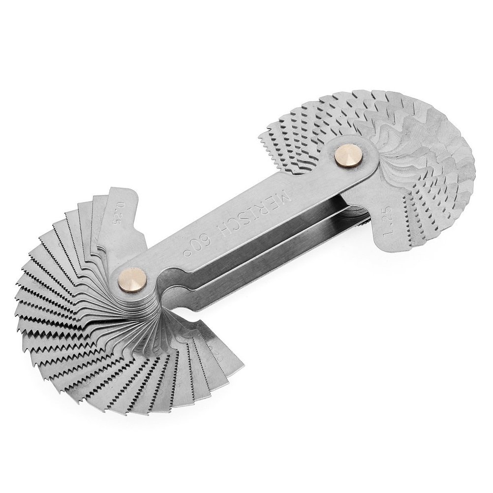 YOTINO 4Pcs Screw Thread Gauges Screw Thread Pitch Cutting Gauge Tool ...