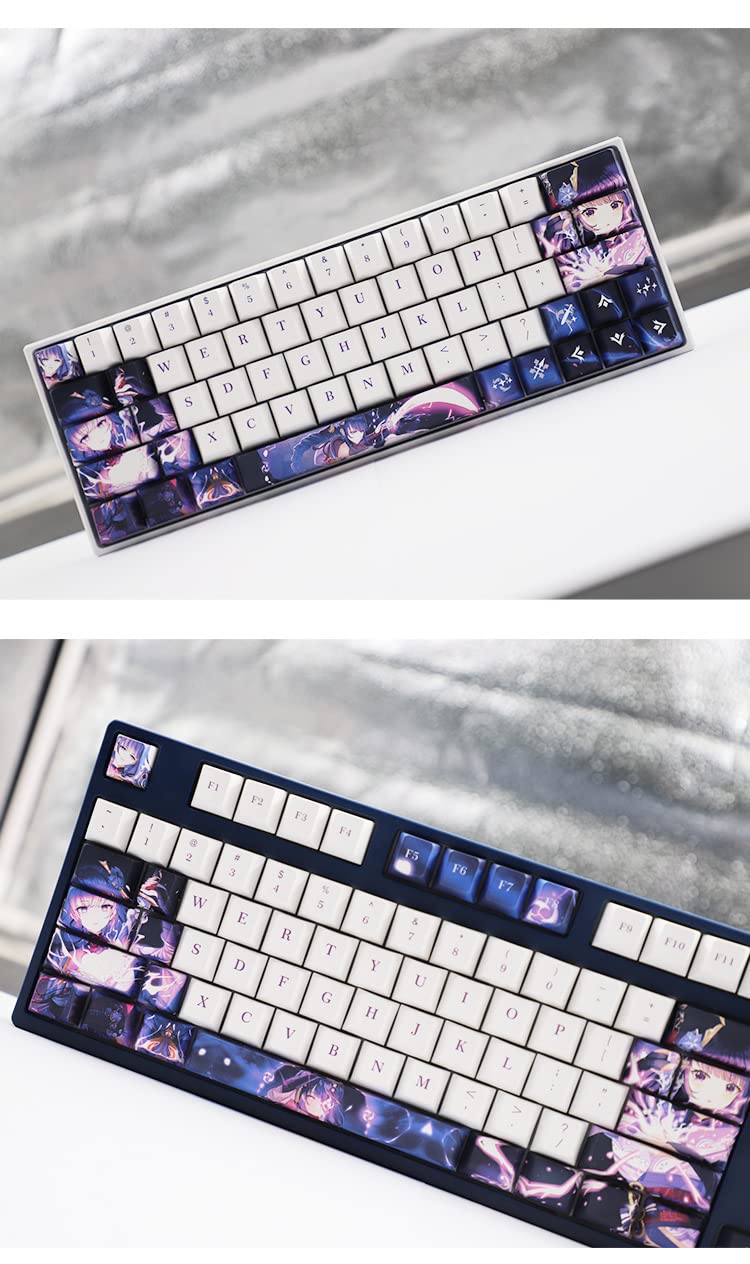 Mua Genshin Impact Raiden Shogun Keycaps, 104 + 33 keycap set, 5-side Dye-Sublimation PBT ...