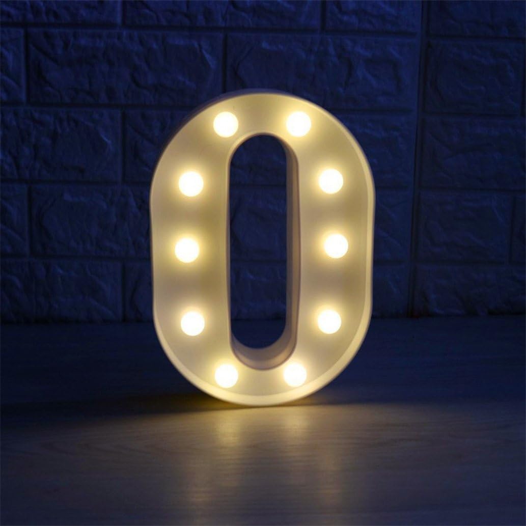 ybest DIY Marquee letras señal LED de plástico, diseño de letra luz se ...