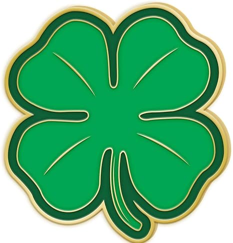 Amazon.com: 4 Leaf Clover Pin, 4 Leaf Clover Lapel Pin Button: Clothing