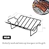 BBQ V-Shaped Rib Rack For Smoking and Grilling Turkey Roasting Rack For ...