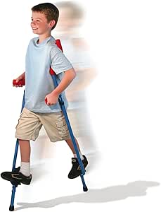 Amazon.com: Geospace Original Walkaroo Stilts by Air Kicks (Steel) with ...