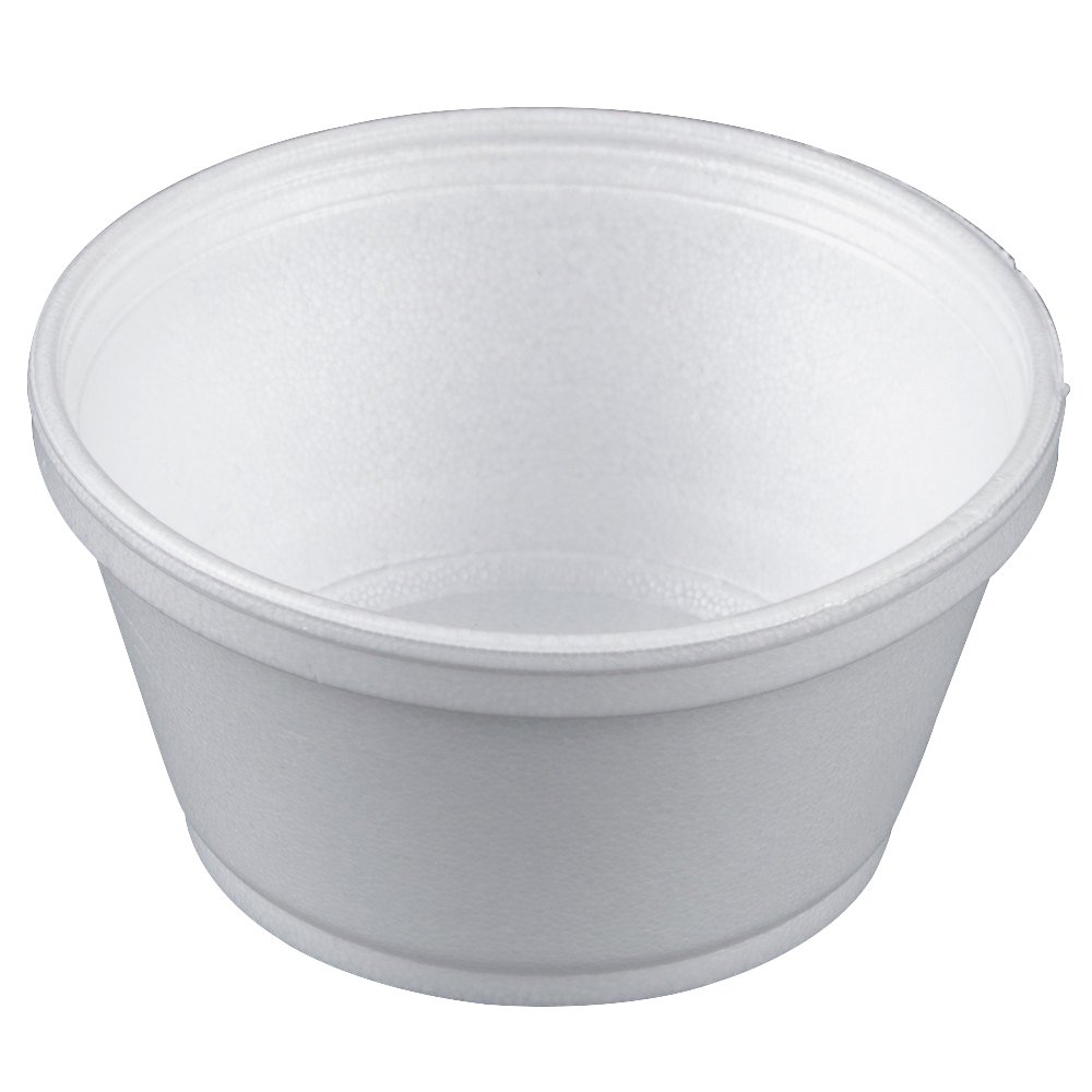 Dart 8SJ20 8 oz Squat Foam Container (Case of 1000)