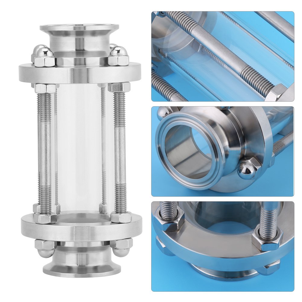 In-Line Sight Glass,Stainless Steel 304 Flow Sanitary Sight Glass with ...