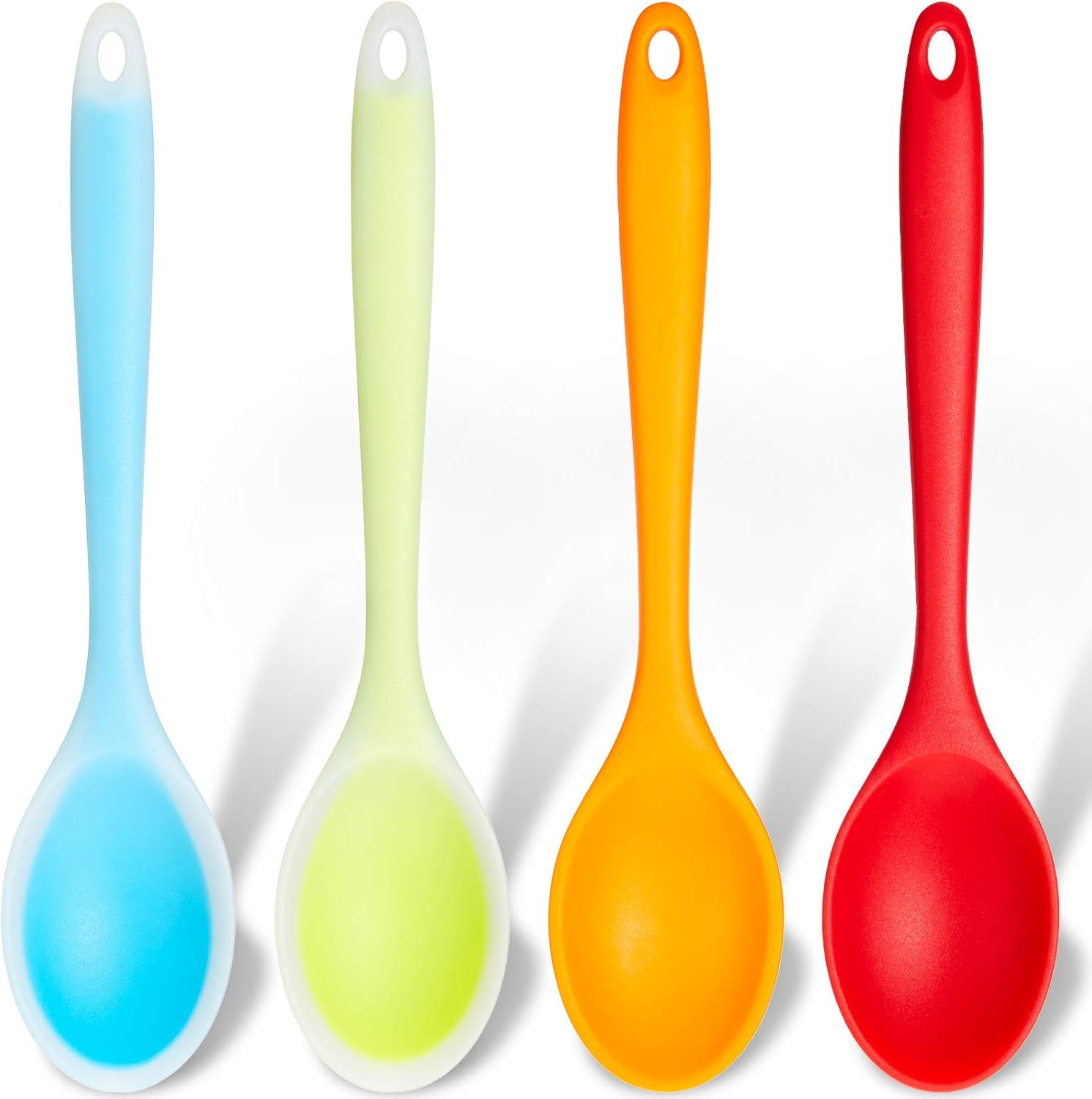 Large Silicone Spoons Nonstick Kitchen Mixing Spoon Silicone Serving ...