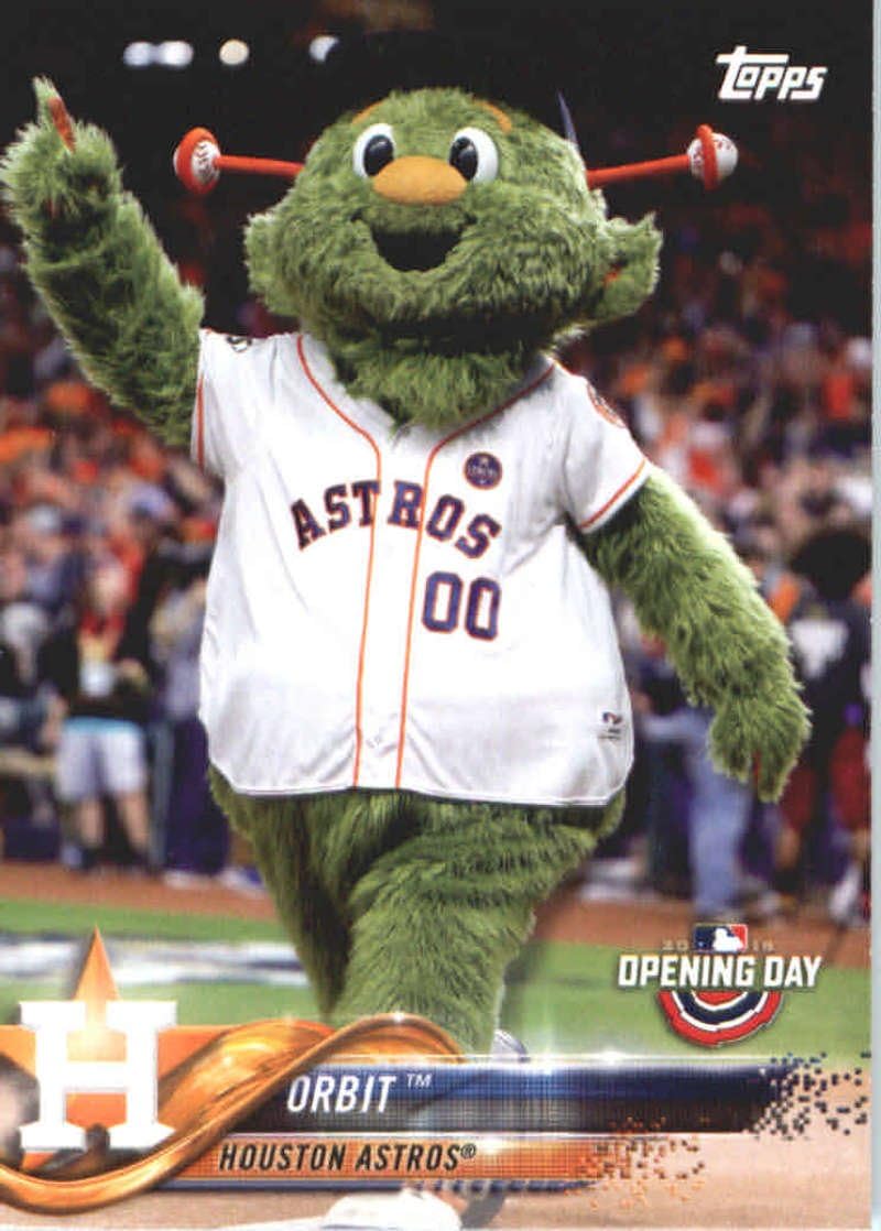 Amazon.com: 2018 Topps Opening Day Mascots #M-13 Orbit Houston Astros ...