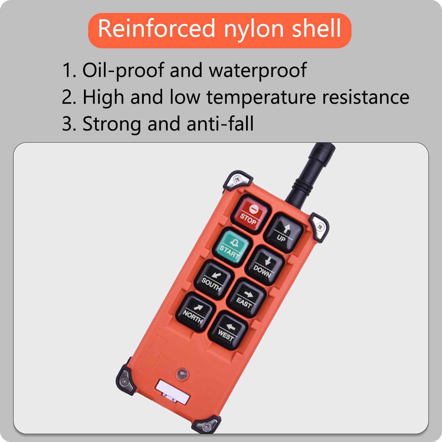 Mua Industrial Wireless Crane Remote Control kit F21-E1B 8 Button 12v ...