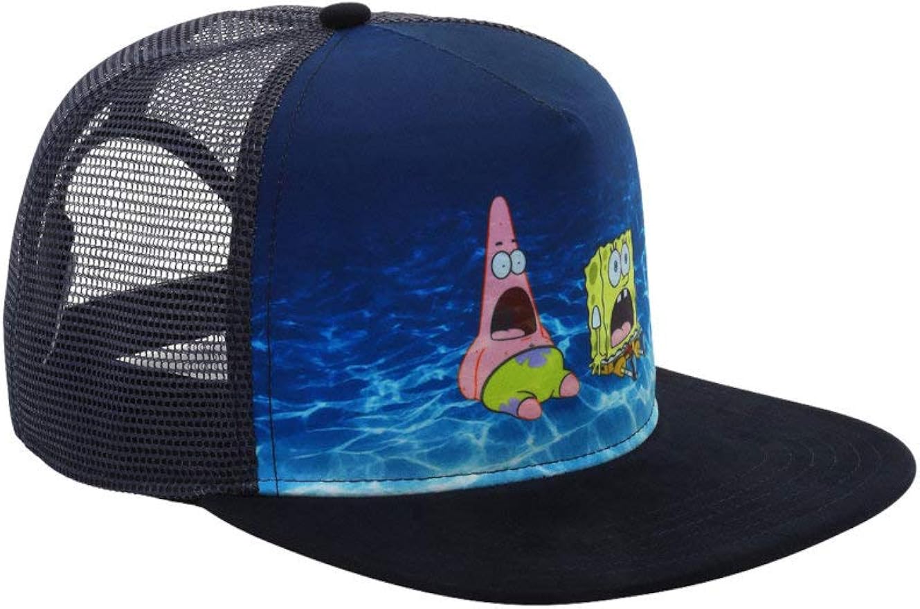 SpongeBob SquarePants Underwater Snapback Hat MULTI One Size at Amazon ...
