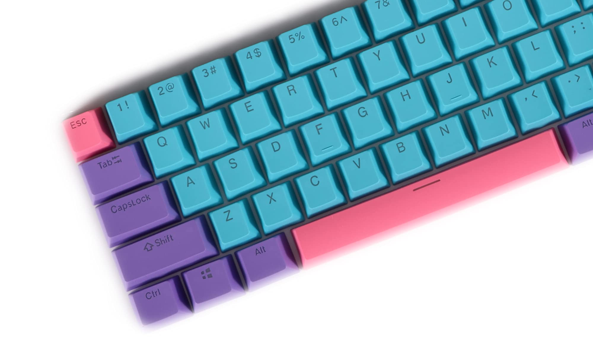 Mua 61 Key Caps ANSI Array OEM Height,GH60 Mechanical Keyboard PBT ...