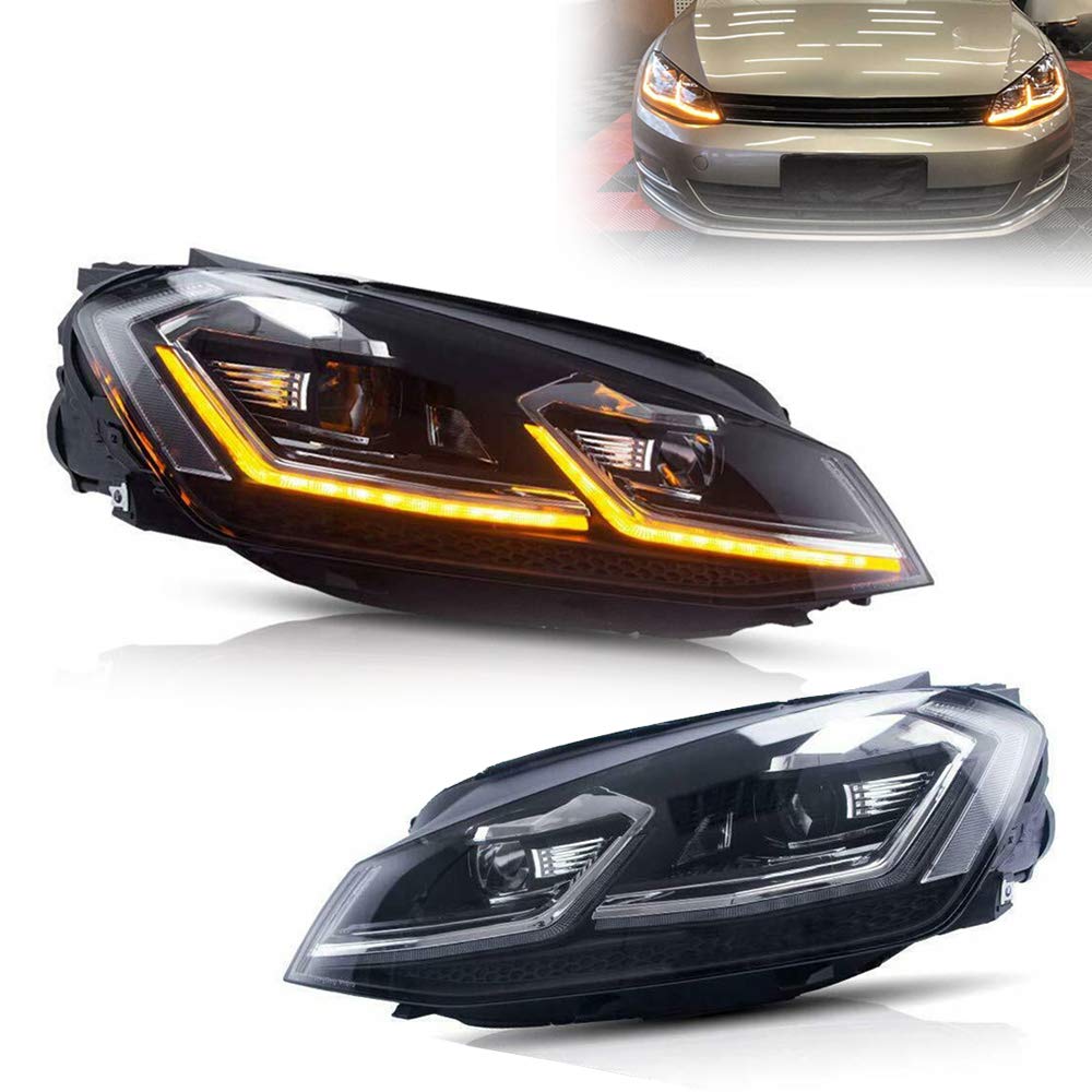 KAIRAY 1 Paar LED Scheinwerfer Set für 2013-2017 Golf 7 MK7 MK VII ...