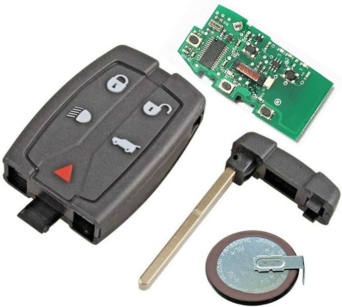 5 Button Remote Key Fob Case Service Kit + Battery For: Amazon.co.uk ...