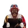 MOLEZU Creepy Scary Clown Mask Parasite, Horror Coulrophobia Clown Head ...