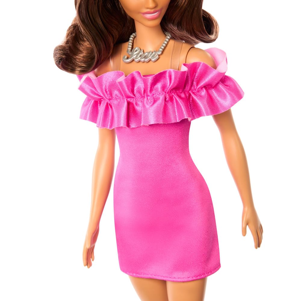 Mua Barbie Fashionistas Doll #217 with Brown Wavy Hair Half-Up Half ...