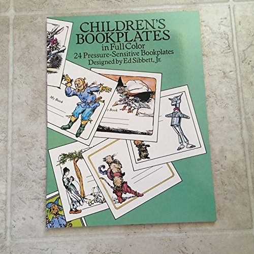 Children's Bookplates in Full Color: 24 Pressure-Sensitive Bookplates ...