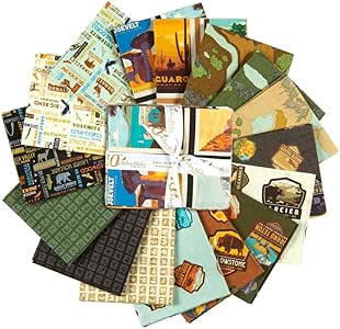 Amazon.com: Riley Blake Designs Riley Blake National Parks Fat Quarter ...