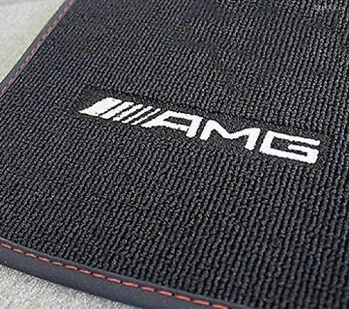 Mercedes Benz AMG Genuine Set 4 Pcs Velour Floor Mats Black with red ...