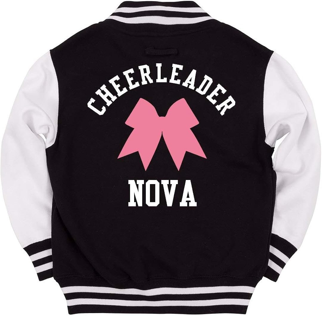 Amazon.com: Cheerleader Nova Kids Jacket: Youth Varsity Letterman ...