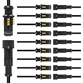 Amazon.com: Nilight 120PCS 1 Pin Electrical Connector ‎Plug Male Female ...
