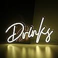 Looklight Drinks Neon Sign,Letters Bar Neon Light,Led Neon Signs for ...