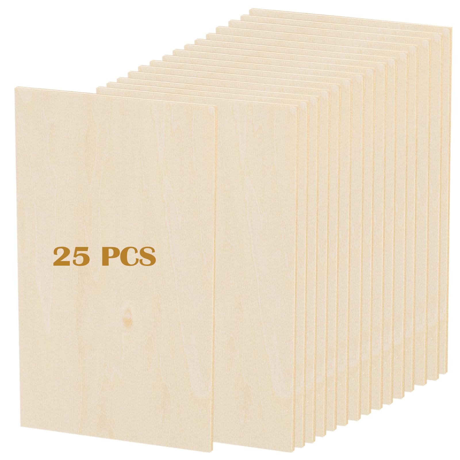 Mua 25 Pack Basswood Sheets for Crafts - 4 x 6 x 1/16 Inch - 2mm Thick ...