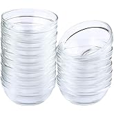 Amazon.com | WERTIOO 4 Inch Small Glass Bowls 12 PCS, Mini Food Prep ...