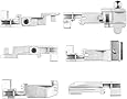 OurLeeme 6pcs Singer Serger Foot Overlock Presser Foot Accessory for ...