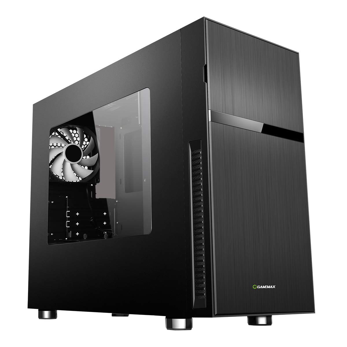 Game Max Whisper Mid Tower Silent Pc Case Atx Side | Desertcart INDIA