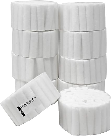 Amazon.com: Ever Ready First Aid 1.5" Dental Cotton Rolls No. 2 Medium ...
