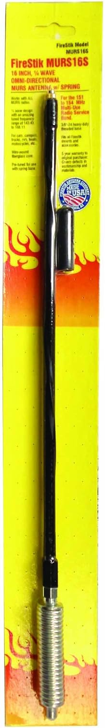 Amazon.com: Firestik 19" MURS MOBILE ANTENNA W/SPRING, 1/4 WAVE: Home ...
