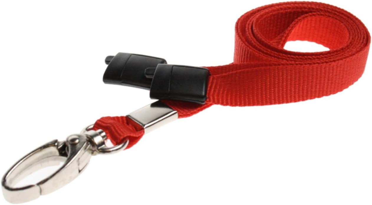 ID Card It Id Card Holder Lanyard Neck Strap with Metal Clip - Red ...