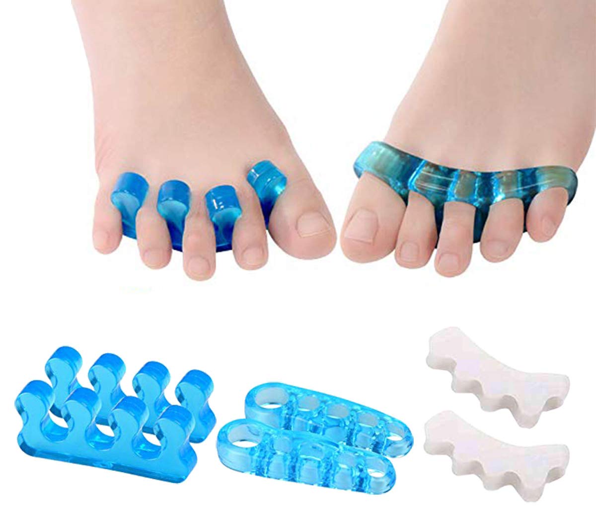 Buy Gel Toe Separators, Toe Streightener for Relaxing Foot Pain ...