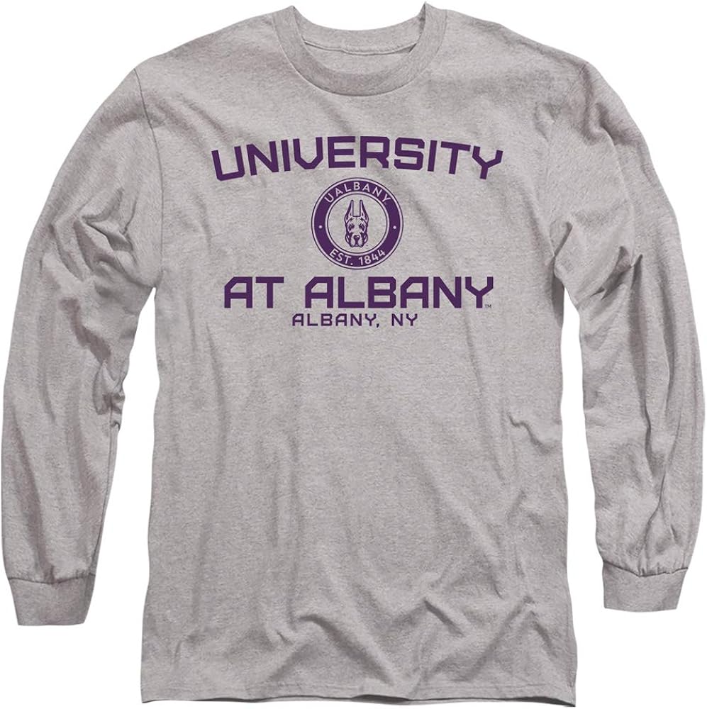 Amazon.com: University at Albany Official Circle Logo Unisex Adult Long ...