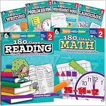 Amazon.com: 180 Days of Second Grade Practice, 2nd Grade Workbook Set ...